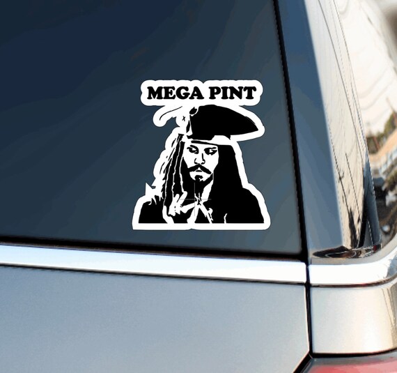 Johnny Depp Decal Happy Hour Decal Mega Pint Sticker/decal - Etsy