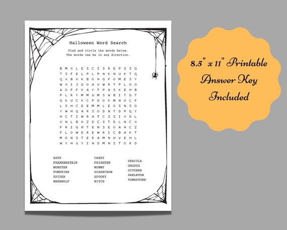 Halloween Hide and Search Halloween Party Game Halloween Activities for ...
