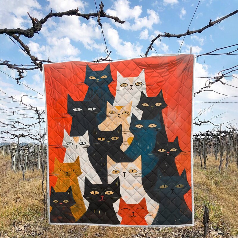 Cat Quilt - Etsy