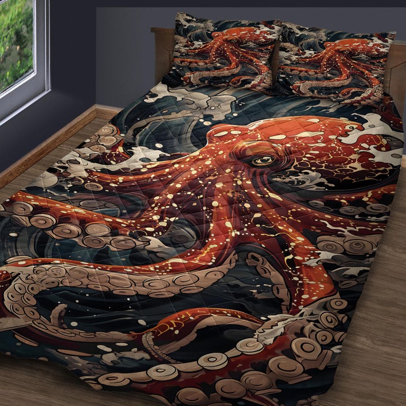 Octopus Duvet Cover - Etsy
