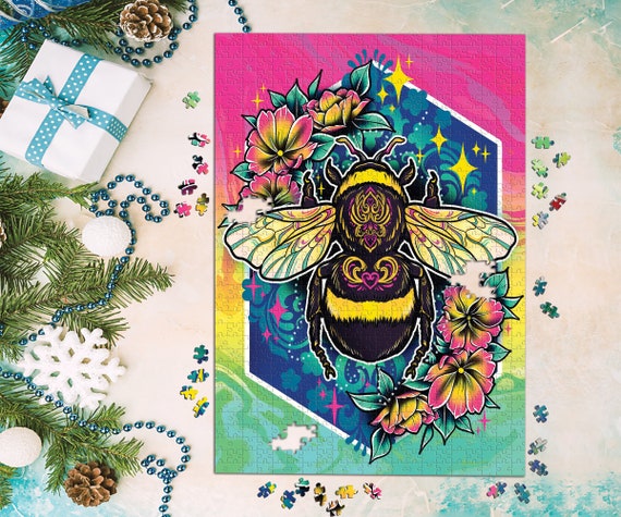 1000 Piece Honey Bee Jigsaw Puzzle Jigsaw Puzzle for Adults - Etsy