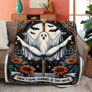 Funny Boo There's Some Horrors in This House Quilt Bedding Set, Boo ...