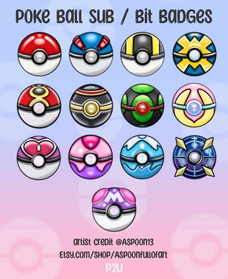 Art & Collectibles Digital Pokemon Legends Arceus PokeBalls Twitch Sub ...