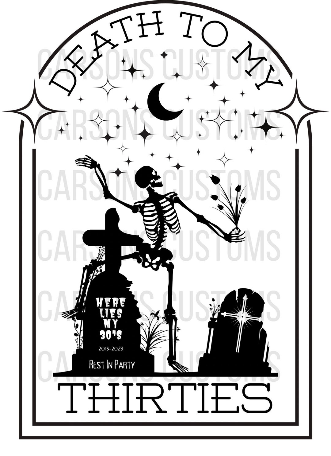 Death to My 30s SVG Tshirt Design - Etsy