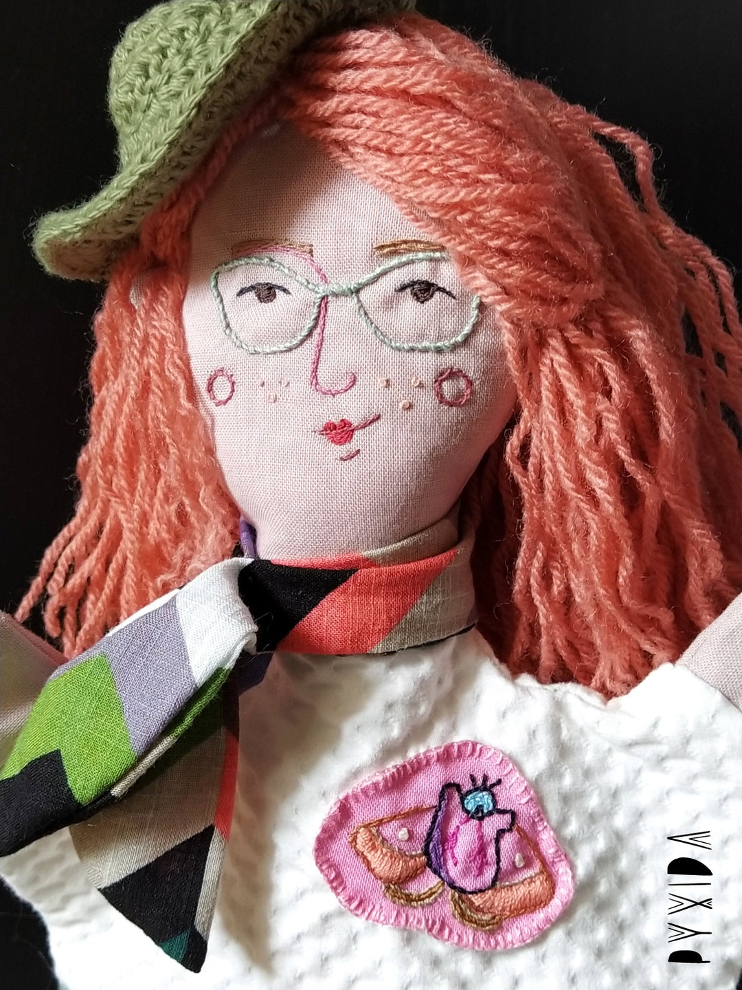 Hand Puppet | Archaeologist | Heirloom Doll | Handmade Fabric Doll - Etsy