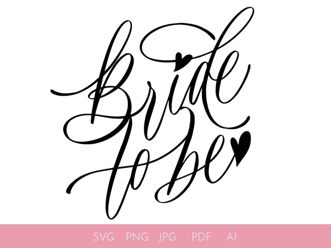 Bride to Be Calligraphy Hand Lettering Cake Topper for Bachelorettes ...