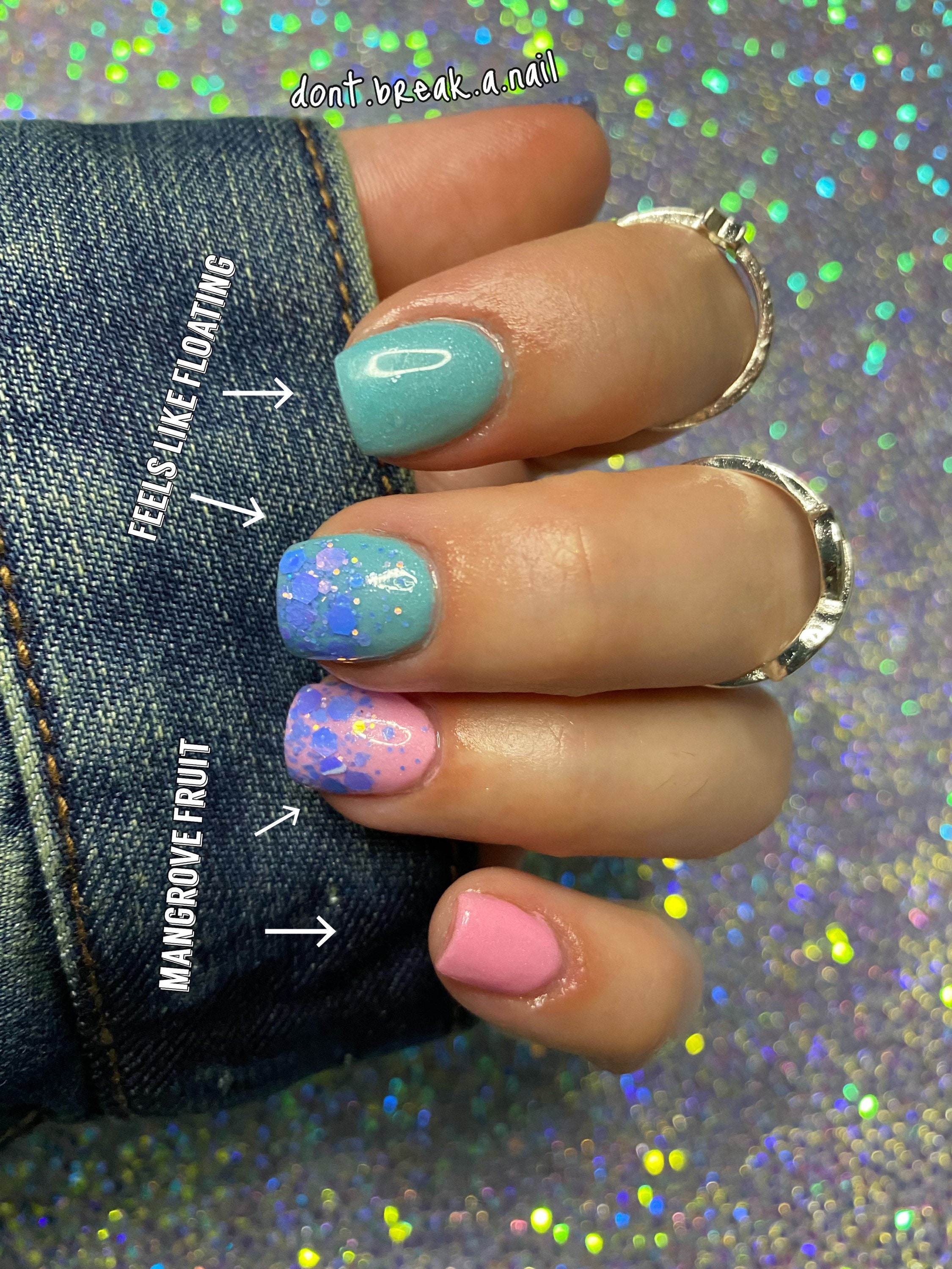 Pink and Peach Dip Powder - Etsy