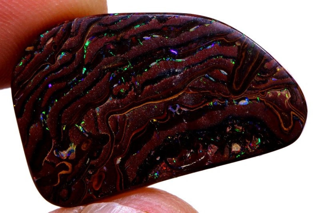 Super Rare Pattern Natural Yowah Boulder Opal Polished Pendant Cabochon ...