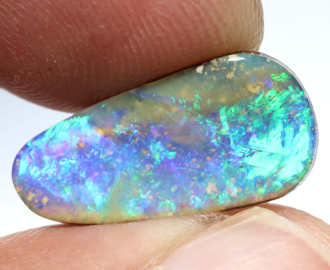 Super Brilliant Fiery Pattern and Colour Natural Boulder Opal Polished ...