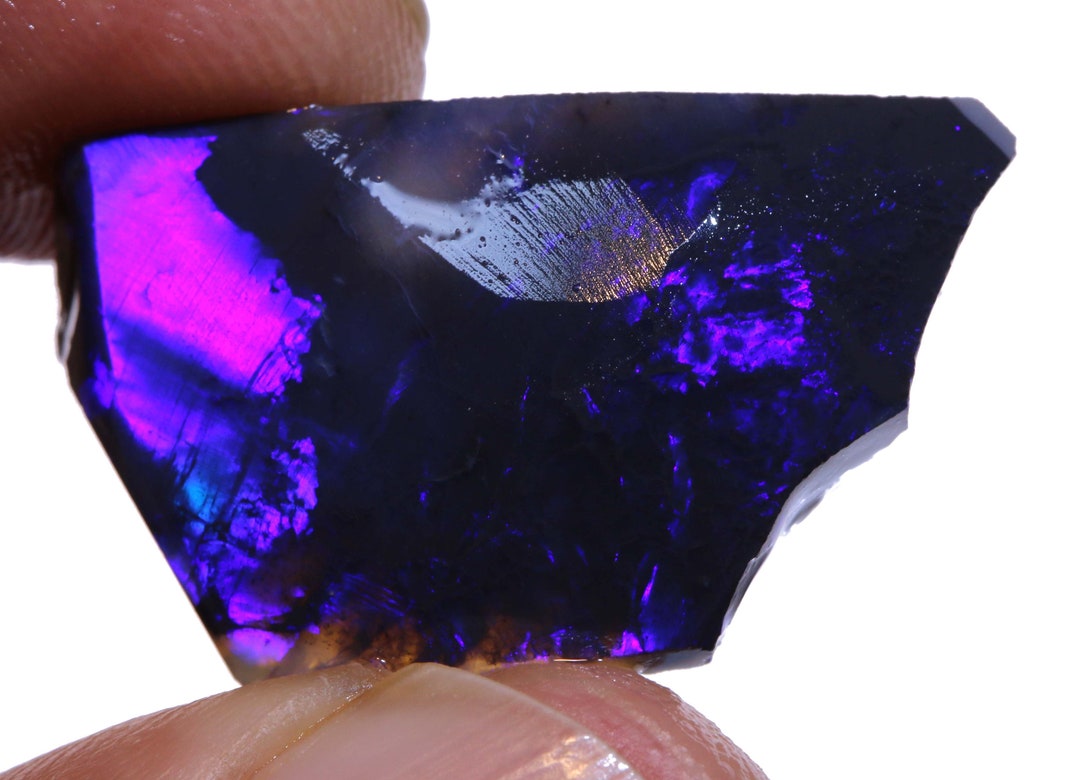 Natural Australian Electric Blue Lightning Ridge Black Opal Rough DO ...