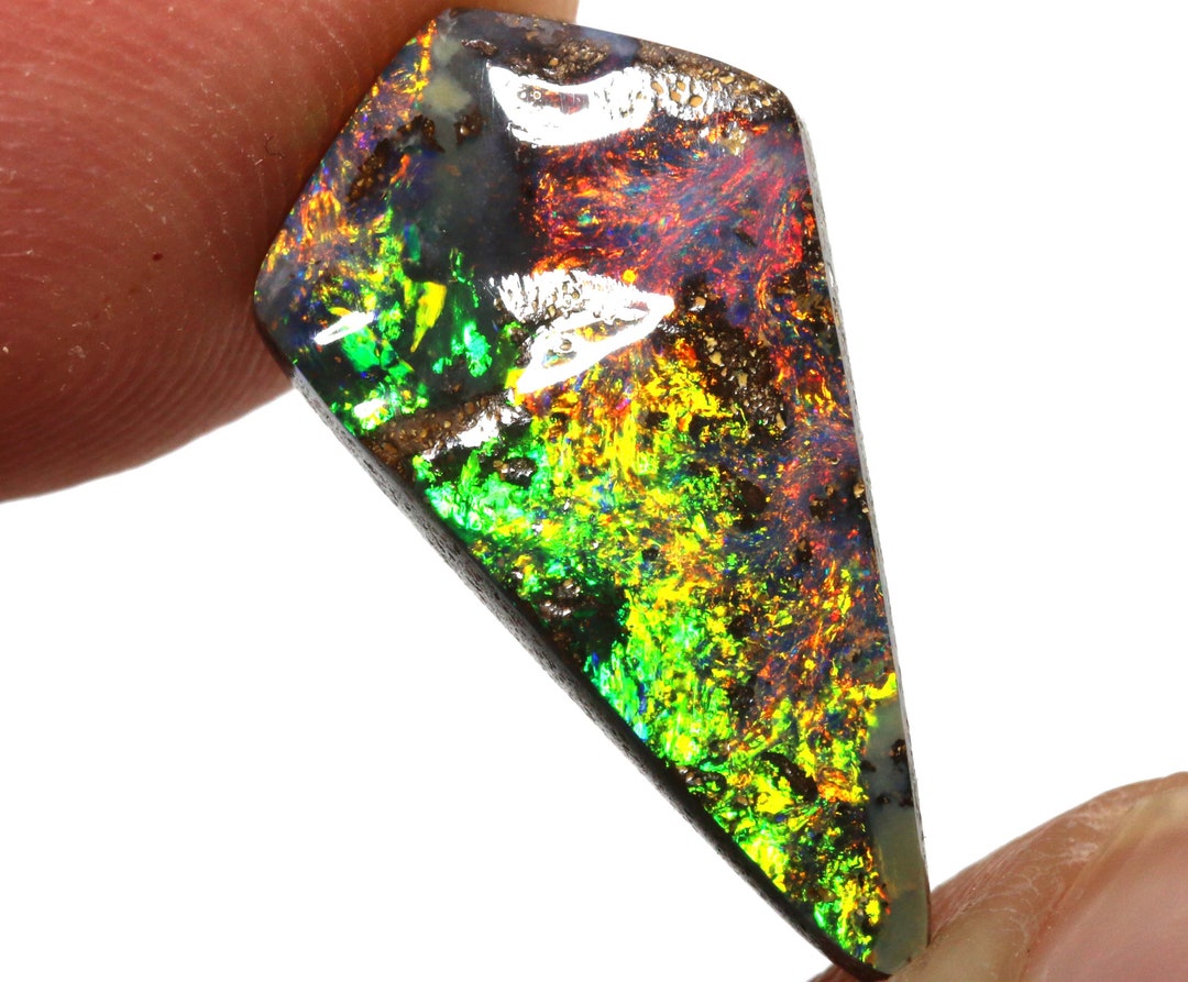 Super Bright Neon Green Natural Boulder Opal Polished Pendant Ring ...