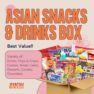 Asian Snack Box Best Value Snack Box Drinks & Full Size Assorted ...