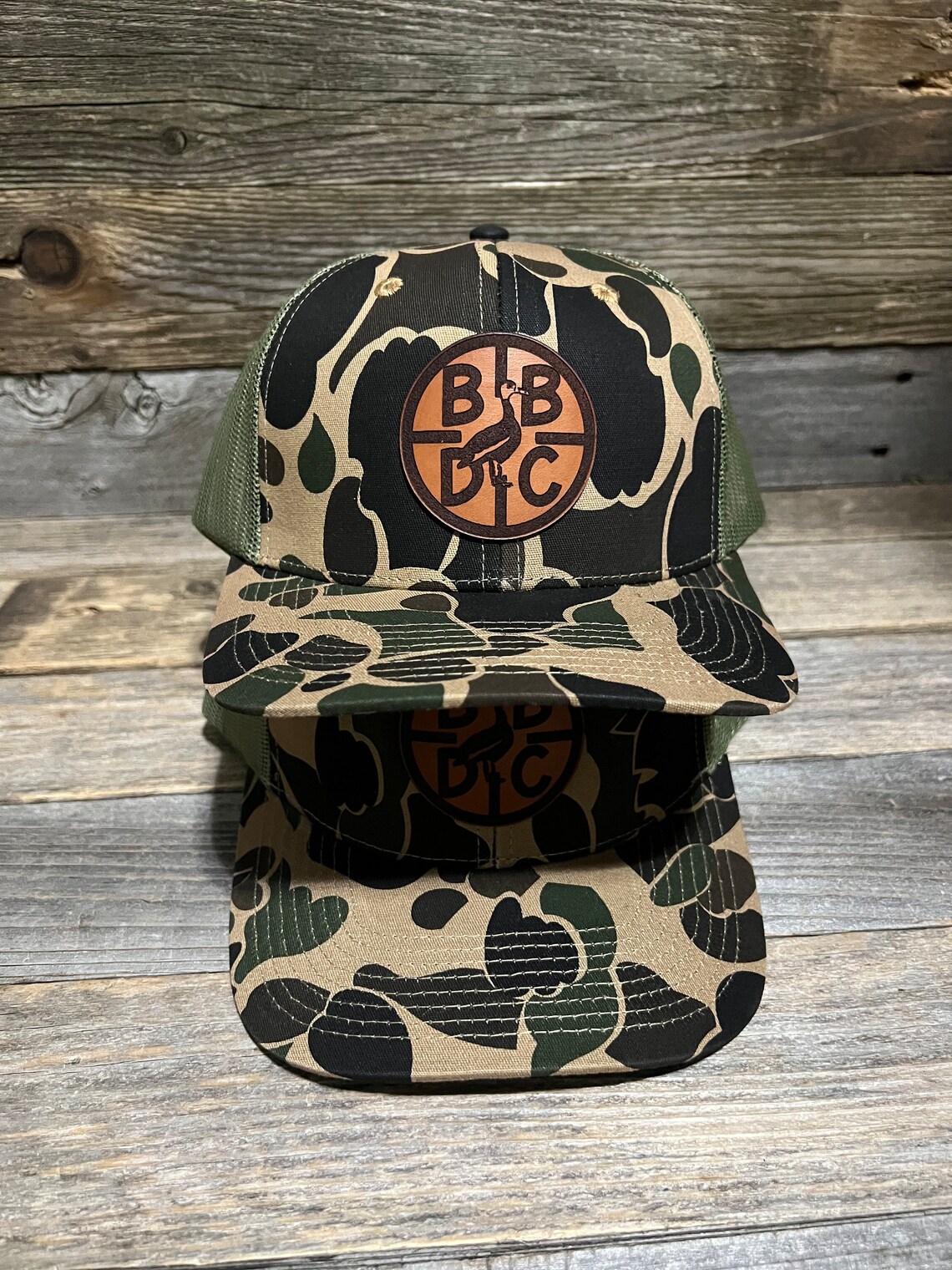 Custom Trucker Leather Patch Hat Laser Engraved for Company - Etsy