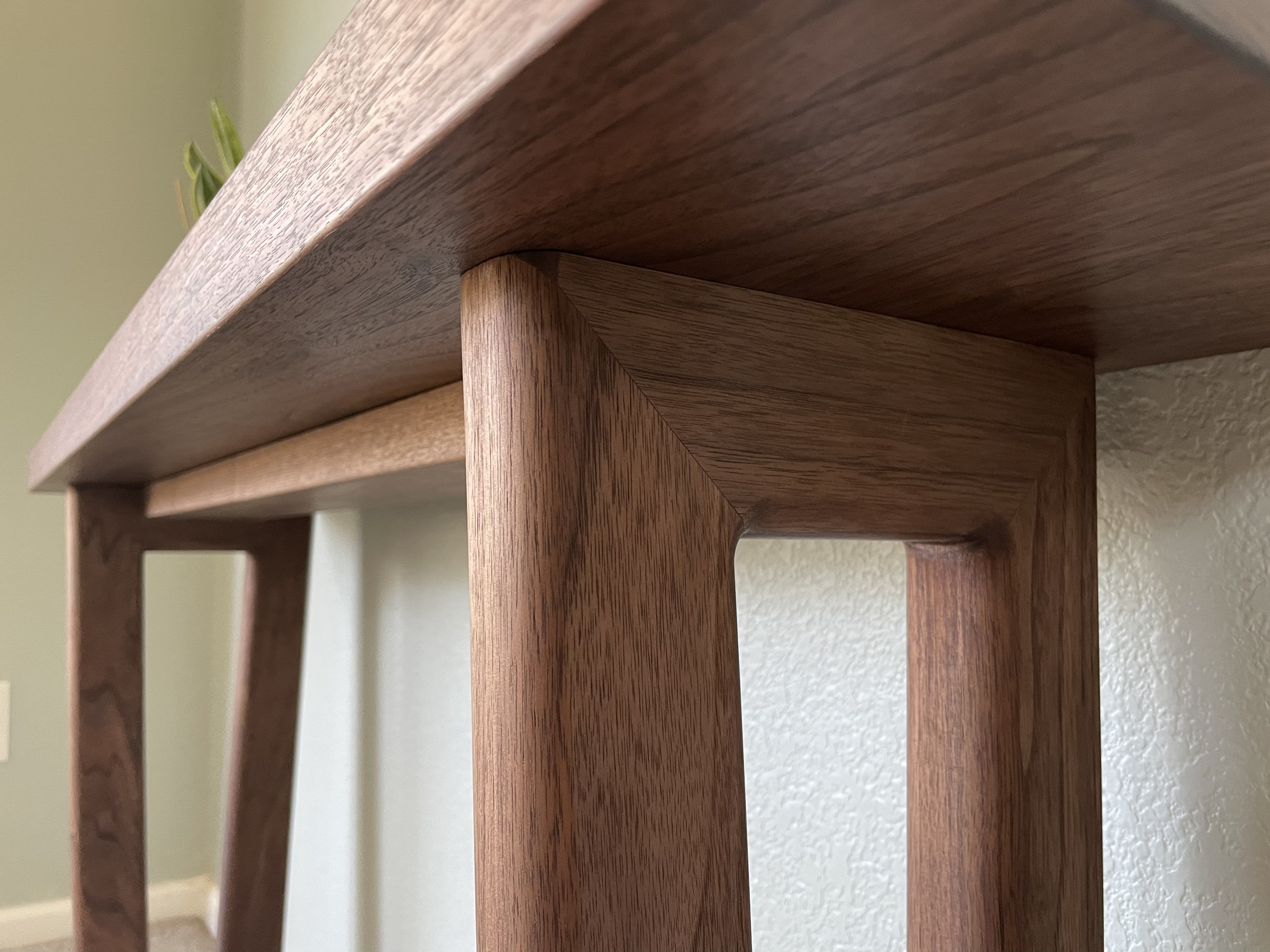 Walnut Entryway Table-hall Table-sofa Table - Etsy