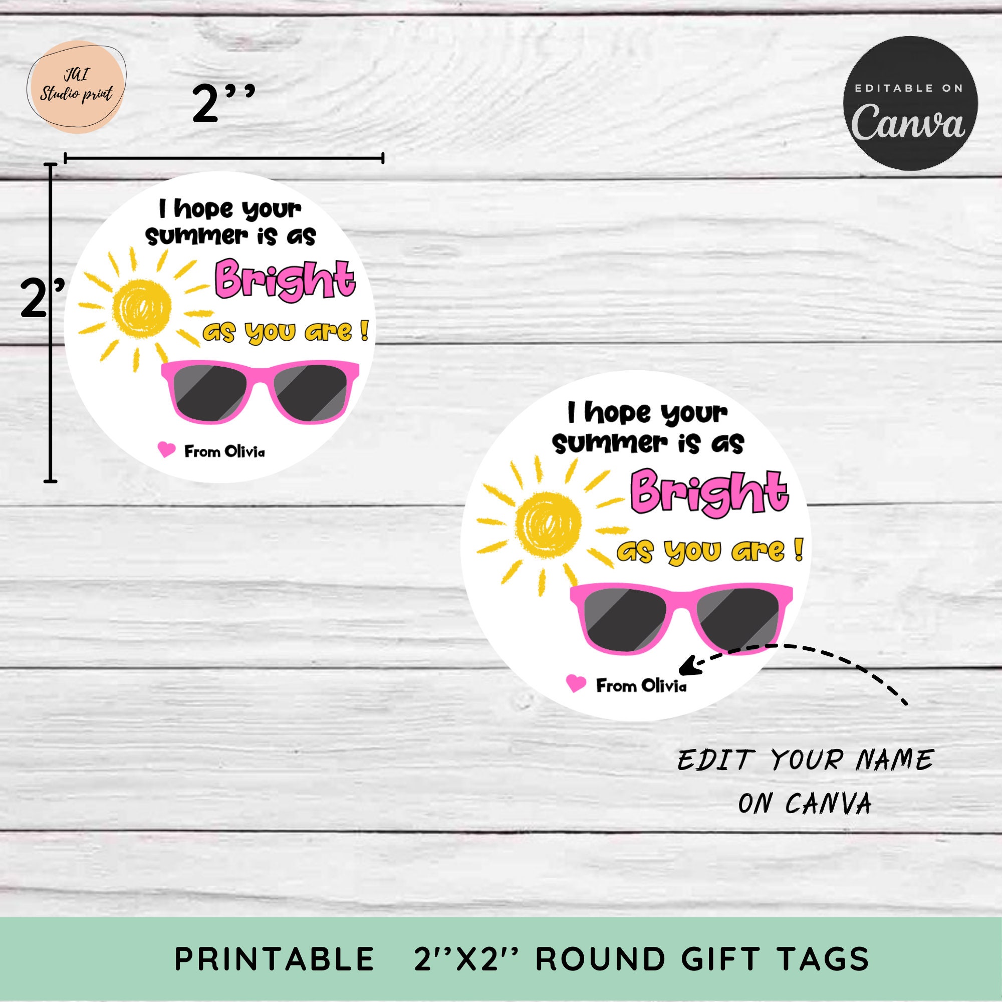Printable End of School Tag End of the Year Tag It's Going to Be Bright ...