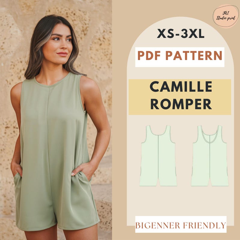 Womens Romper Sewing Pattern - Etsy