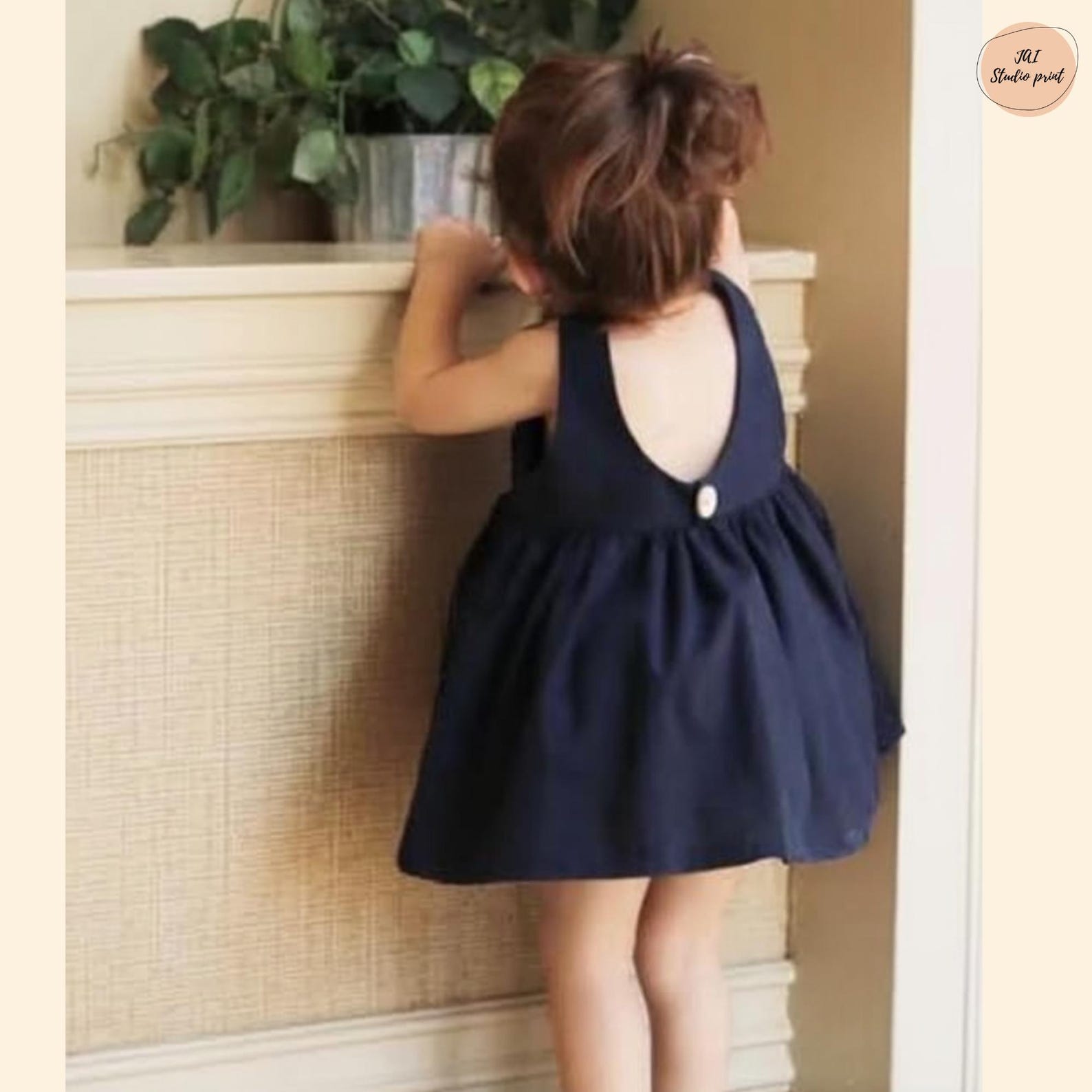 Summer Cute Vacation Dress Sewing Pattern, Kids Pattern, Summer Dress ...