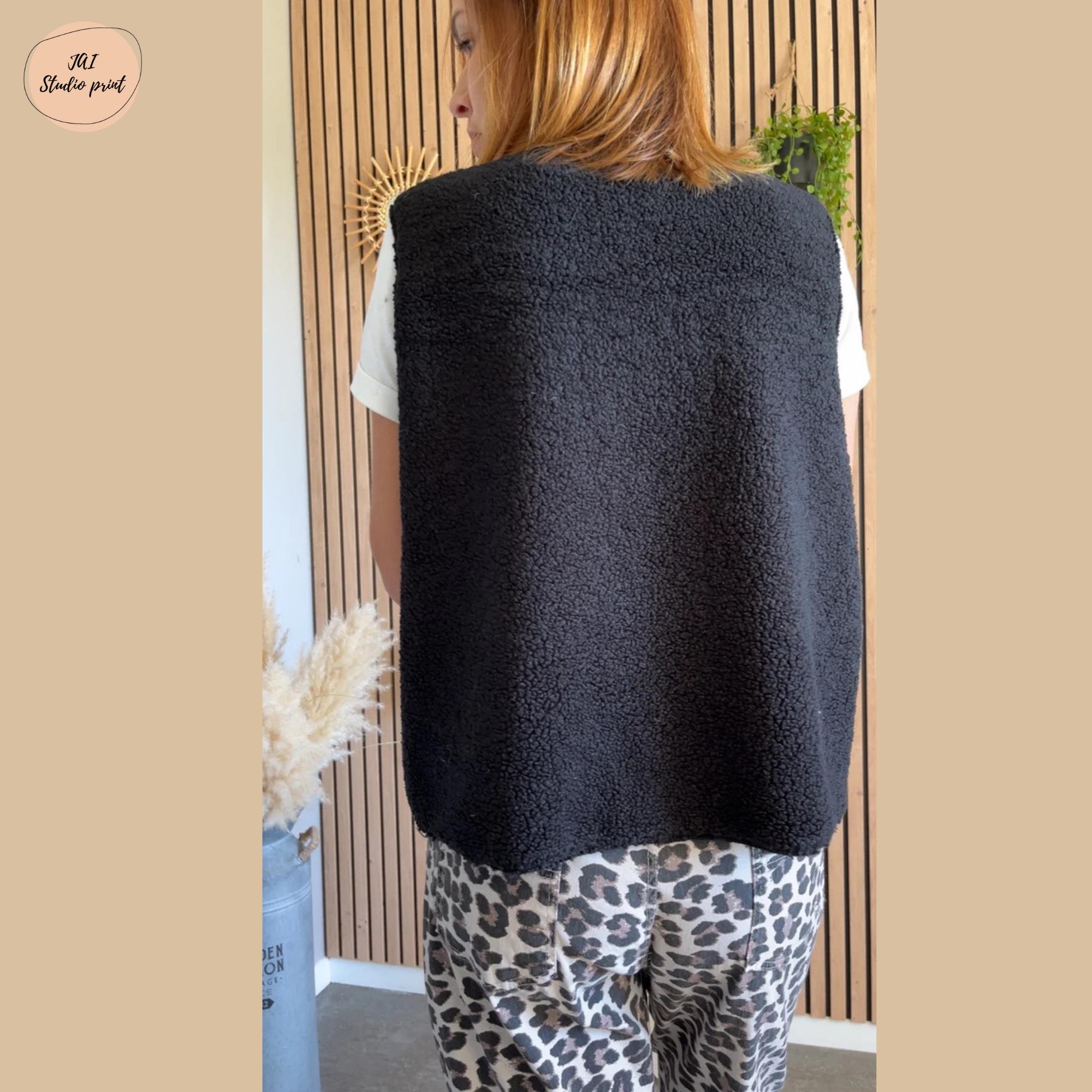 Teddy Vest Pattern, Sewing Patterns, Women Pattern, Jacket Pattern ...