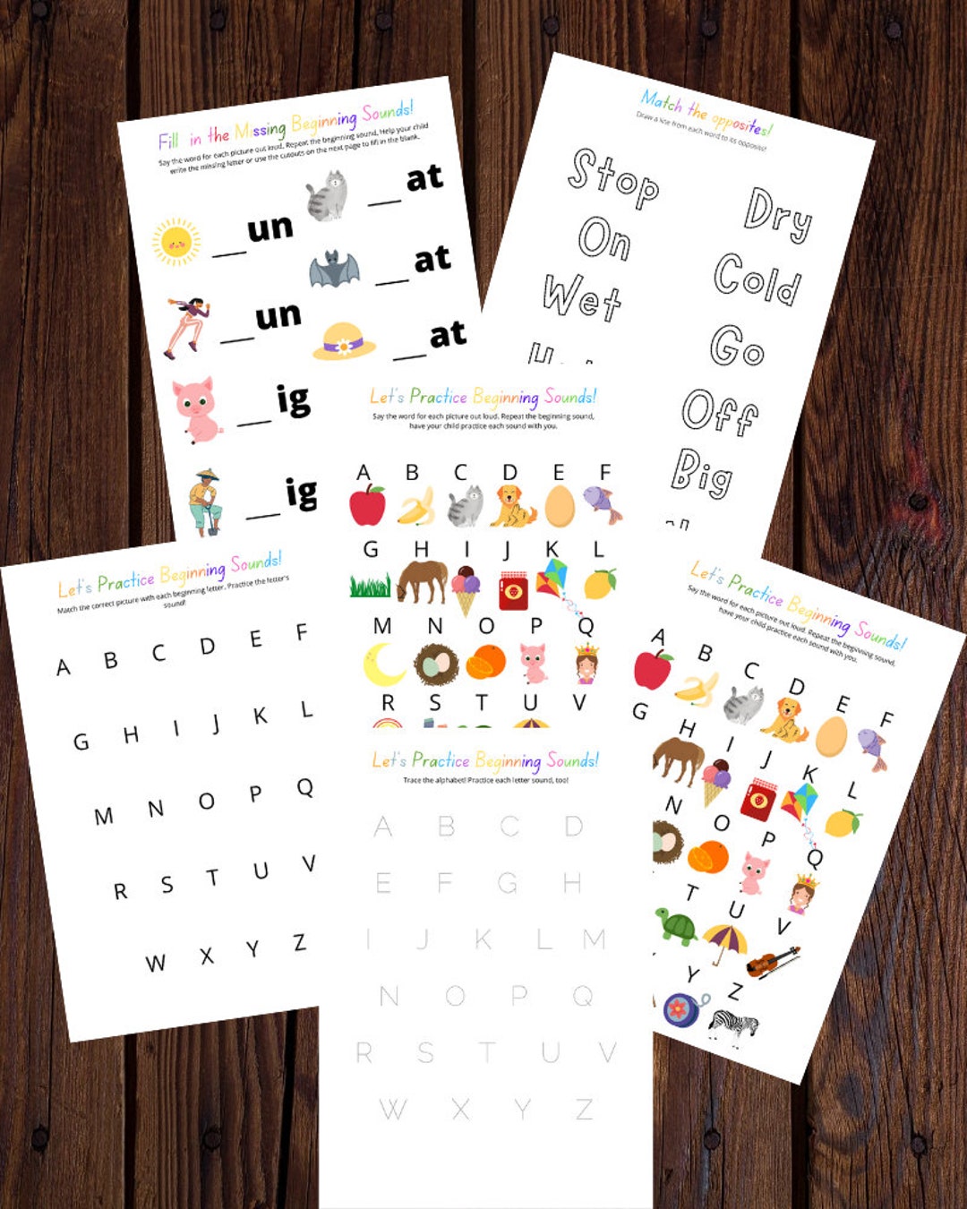 Phonics Printable Pre-k Kindergarten Elementary - Etsy