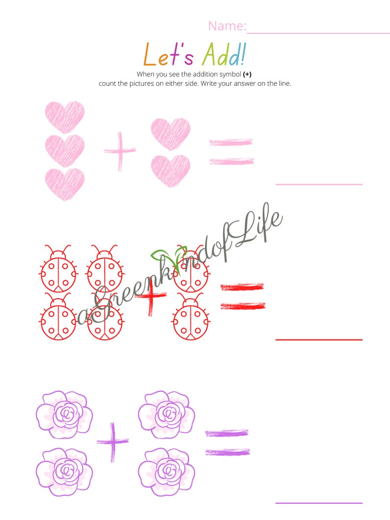 Pre-k Kindergarten Math Bundle With BONUS Printable Play Money - Etsy