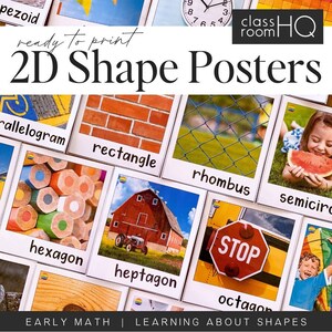 Non Fiction 2D Shape Posters With Real Life Photos - Etsy