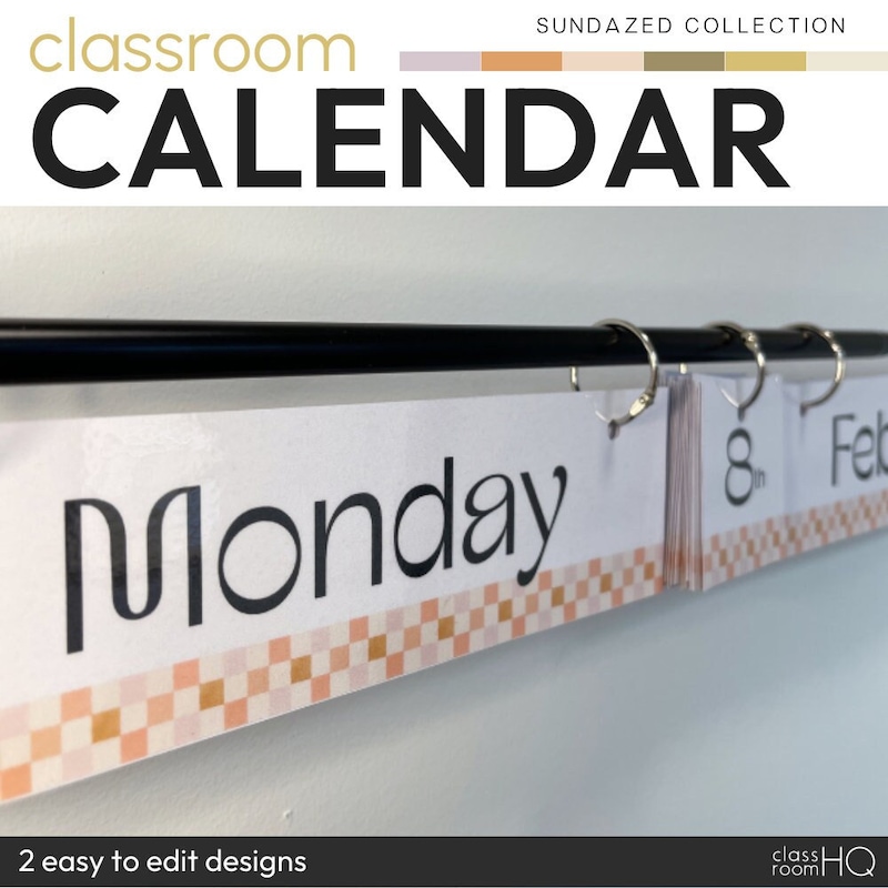 Retro Calendar - Etsy