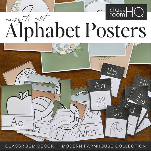 Modern Alphabet - Etsy