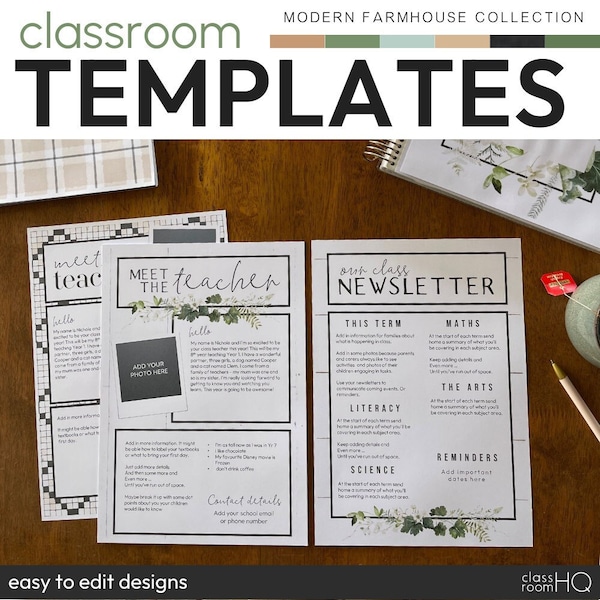 Meet the Teacher Template - Etsy