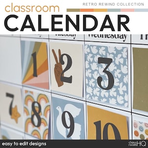 Retro Rewind Calendar - Etsy