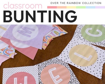 Editable Classroom Display Banner Classroom Bunting Pack English Maths ...