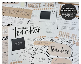 Meet the Teacher Template | Etsy