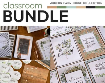 Christian Editable CLASSROOM DECOR Bundle Elementary Classroom Decor ...