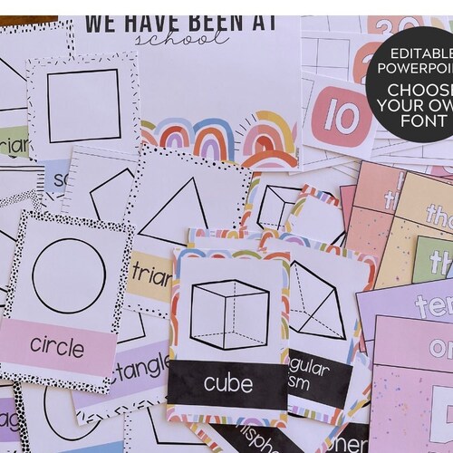 OVER THE RAINBOW Classroom Display Lettering Pack | Etsy