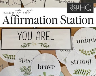 Classroom Affirmation Cards - Etsy
