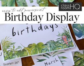 Classroom Birthday Display - Etsy UK