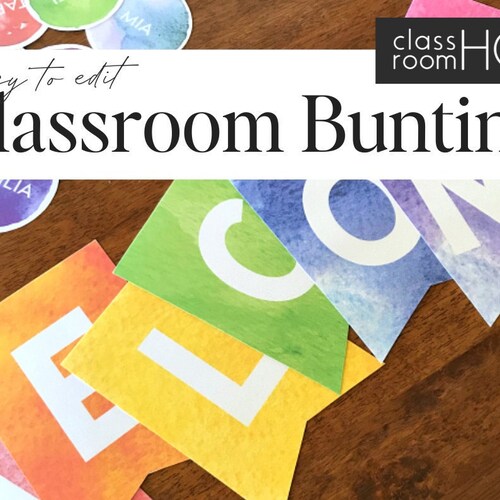 PRINTABLE Classroom Poster Pack Watercolor Rainbow - Etsy