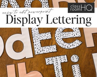 Bold Printable Bulletin Board Letters Classroom Decor - Etsy