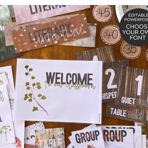 Woodland Forest INTO THE WOODS Alphabet Posters - Etsy