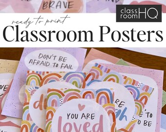 Colourful Inspiring Classroom Decor Display Poster A3 and A4 - Etsy