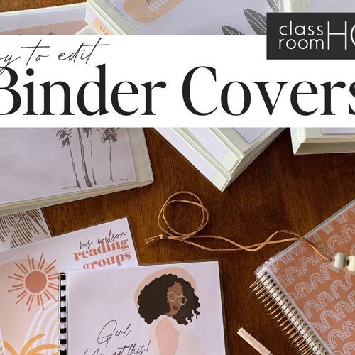 Modern BOHO RAINBOW Binders Book Covers Pack - Etsy