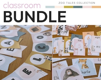 Wild Zoo Animal Theme Editable Classroom Calendar Kit ZOO TALES ...