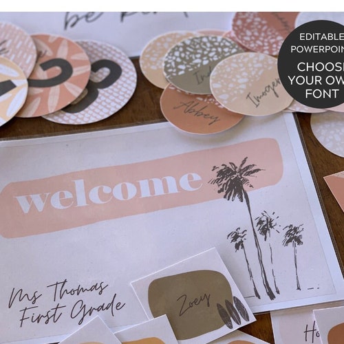 BOHO SUMMER Classroom Birthday Display Pack - Etsy