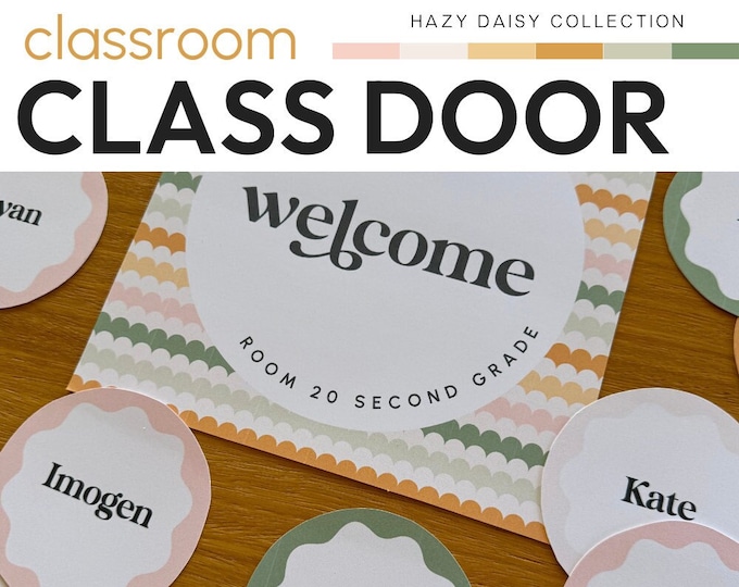 Boho Retro Banner | Bunting | Bulletin Board | Daisy Classroom Decor ...