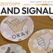 Vintage Retro Daisy Calm Classroom Theme Editable Hand Signal Posters ...