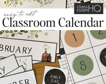 Classroom Calendar and Weather Display SPOTTY BRIGHTS - Etsy