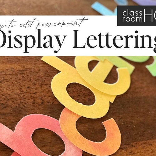 Printable Bulletin Board Lettering Pack Classroom Display - Etsy UK