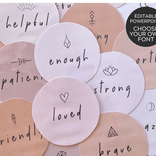 Affirmation Station Spotty Boho Positive Affirmations Mirror - Etsy