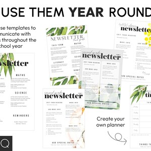 Australian Eucalyptus Theme Editable Meet the Teacher Templates and ...