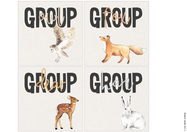 Woodland Forest INTO THE WOODS Classroom Labels Signs Pack - Etsy