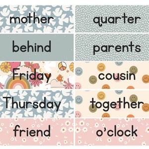 Retro Classroom Decor Word Wall Pack | RETRO REWIND Collection - Etsy